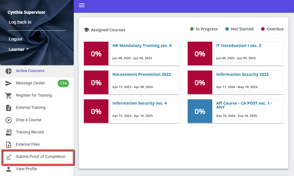 CA State - Submit Proof of Completion - Genius Enterprise Legacy/Custom ...