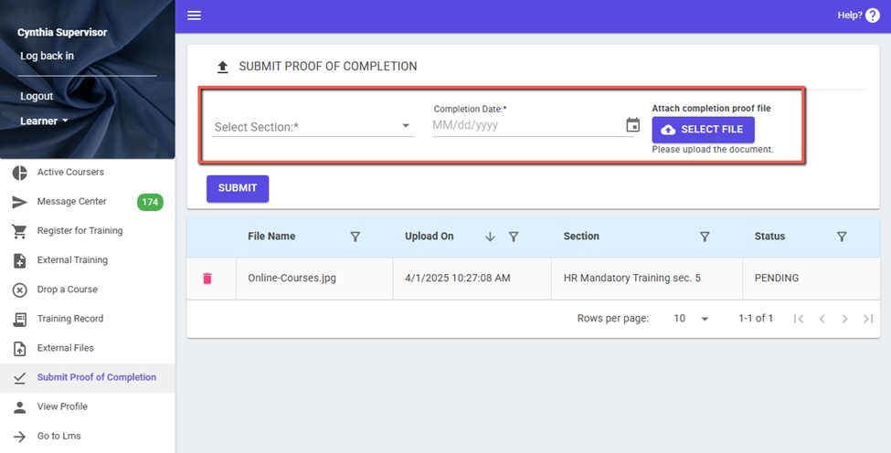 CA State - Submit Proof of Completion - Genius Enterprise Legacy/Custom – The Genius SIS Help ...
